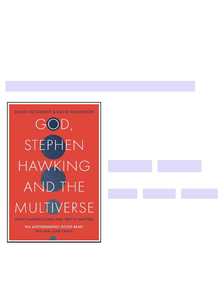 God Stephen Hawking And The Multiverse David Hutchings David Wilkinson ...