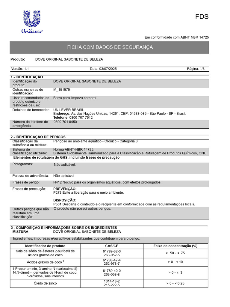 Fds- Sabonete Dove Original | PDF