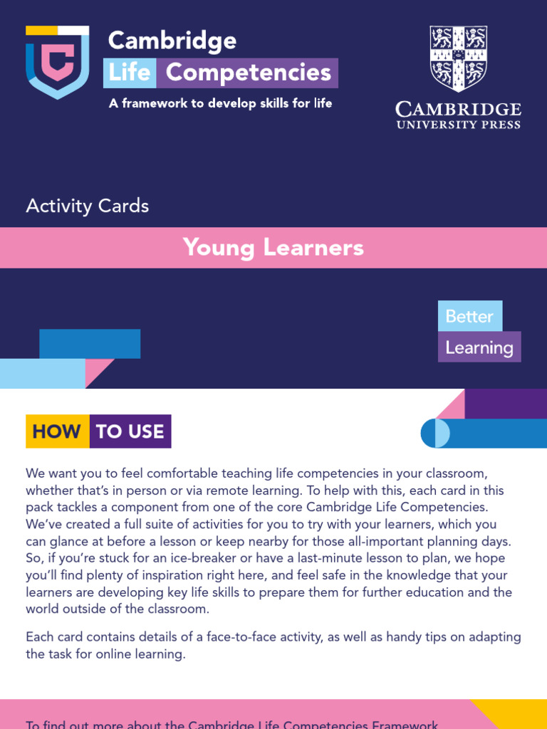 CLC YoungLearners Activitycards 2022 | PDF | Learning | Vocabulary