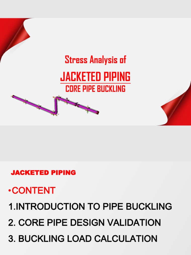 Jacketed Piping Buckling Analysis | PDF | Buckling | Stress (Mechanics)