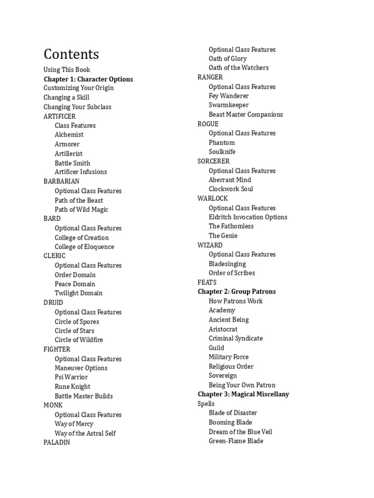 Tasha's Cauldron of Everything v1 (1) | PDF | Dungeons & Dragons | D20 ...