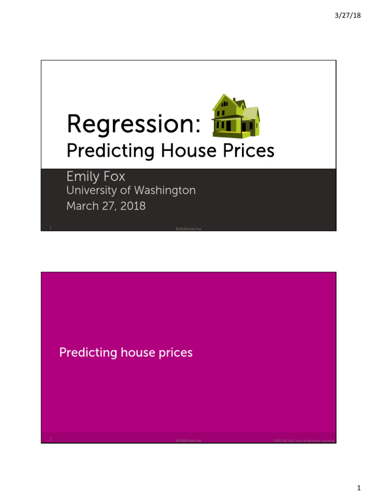 House Price Prediction with Regression | PDF | Machine Learning ...