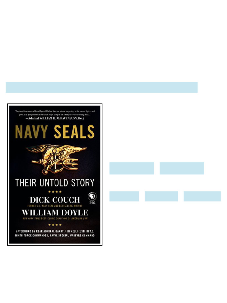 Navy Seals Their Untold Story Dick Couch William Doyle Couch ebook ...