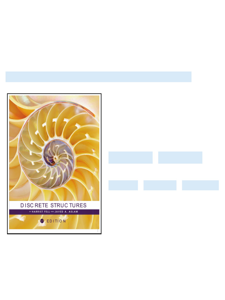 Discrete Structures 1st Edition by Harriet Fell full digital chapters ...