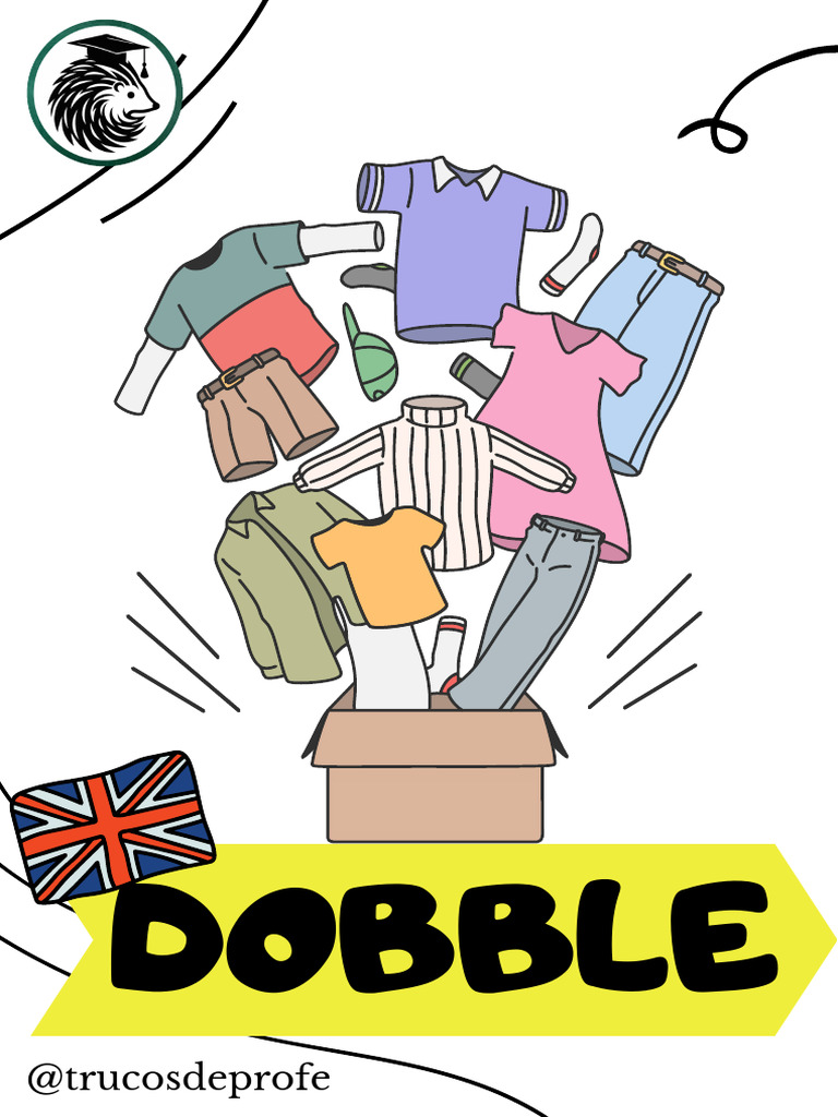 Juego Dobble para aprender ropa en inglés | PDF
