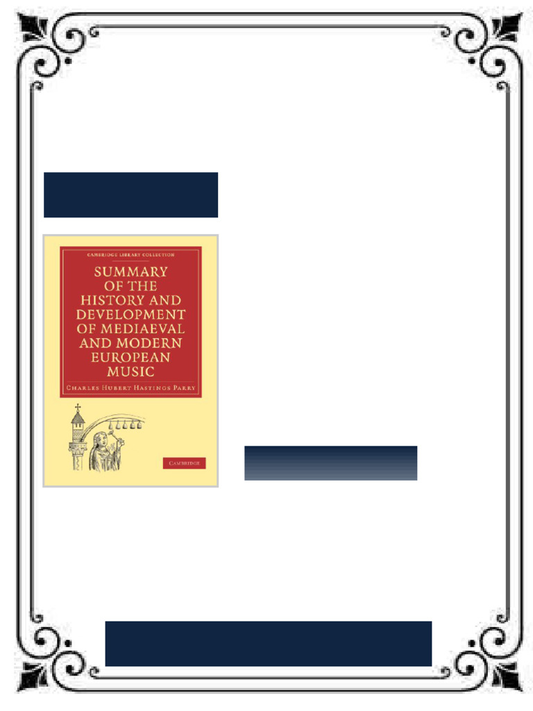 Summary of the History and Development of Medieval and Modern European ...