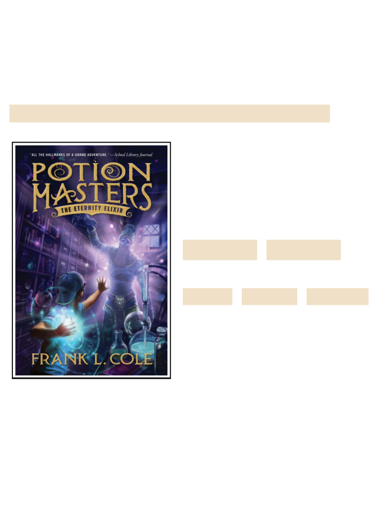 The Eternity Elixir Frank L Cole Cole Frank L ebook all chapter text ...
