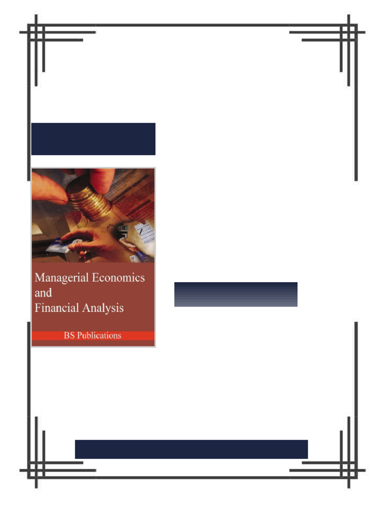 Managerial Economics and Financial Analysis M. S. Bhat ebook bookmarked pdf | PDF | Debits And ...