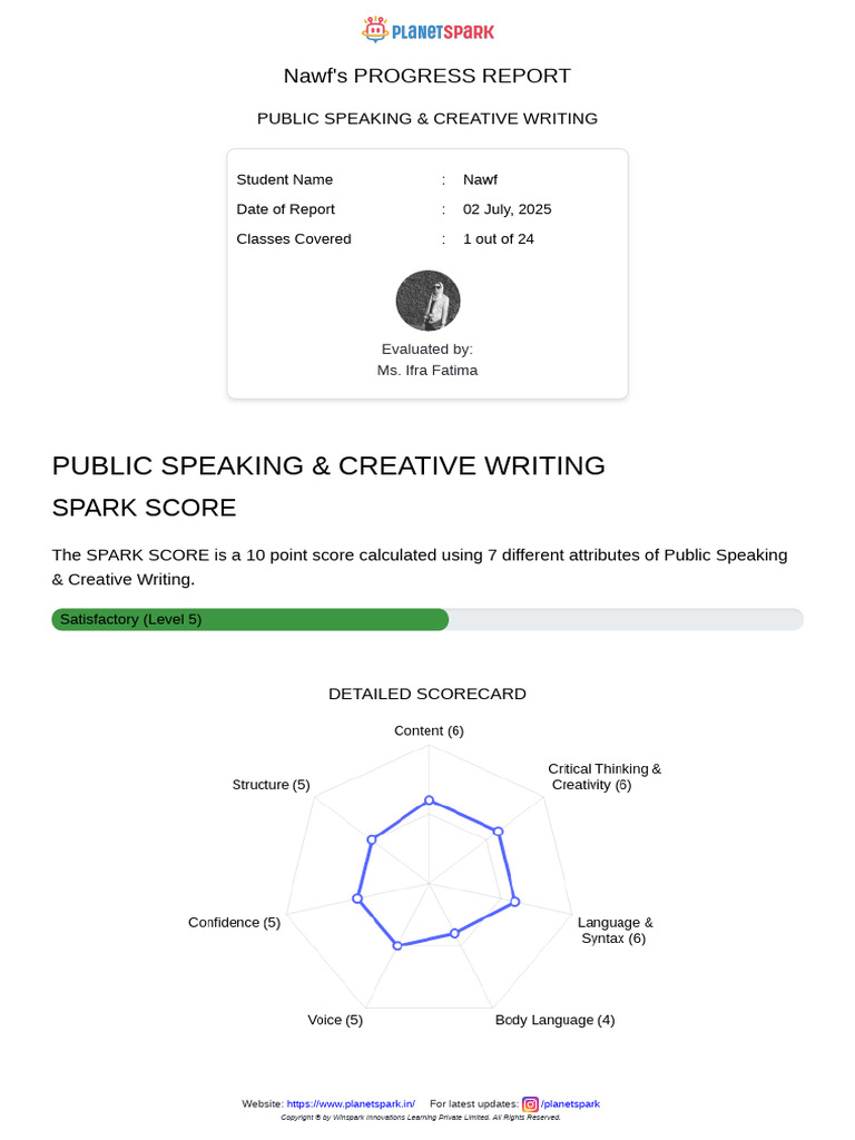 Baseline Assessment Report and Action Plan | PDF | Public Speaking | Critical Thinking