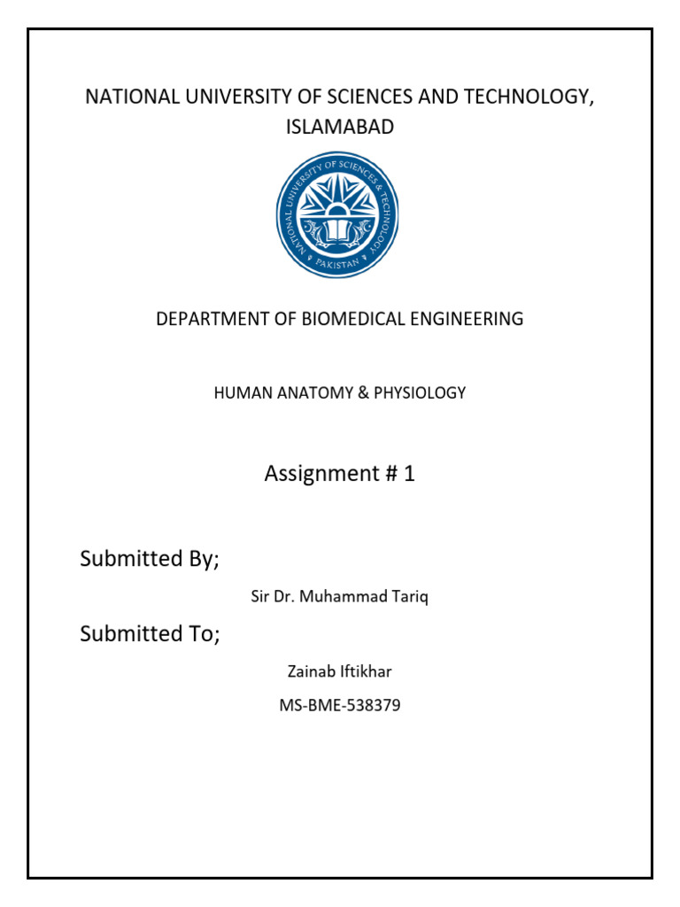 ASSIGN # 1 | PDF | Biology | Cell Biology