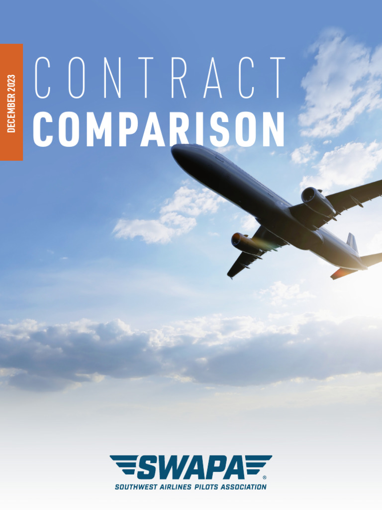 12.20.23-2023contractcomparison | PDF | Airlines | Mergers And Acquisitions