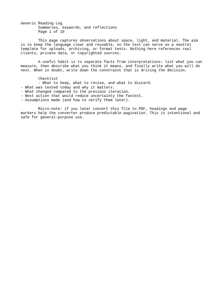 Generic 02 Reading Log | PDF | Uncertainty
