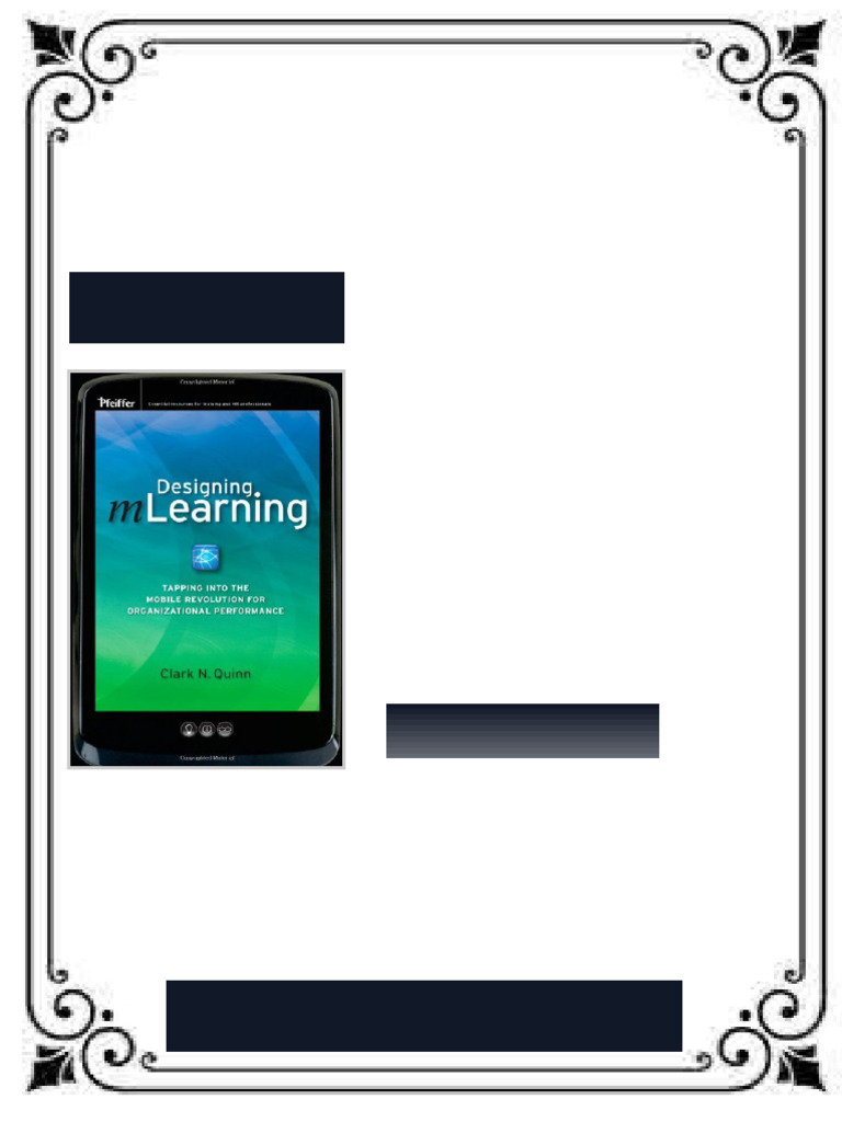 Designing mLearning Tapping into the Mobile Revolution for ...