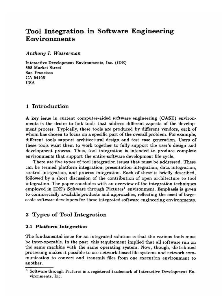 LU3-Wasserman - 2005 - Tool Integration in Software Engineering ...