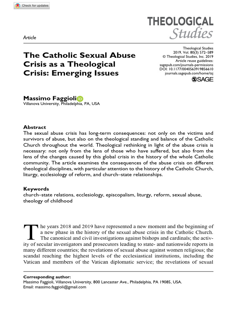 4 Faggiolo the Catholic Sexual Abuse | PDF | Catholic Church | Catholic ...