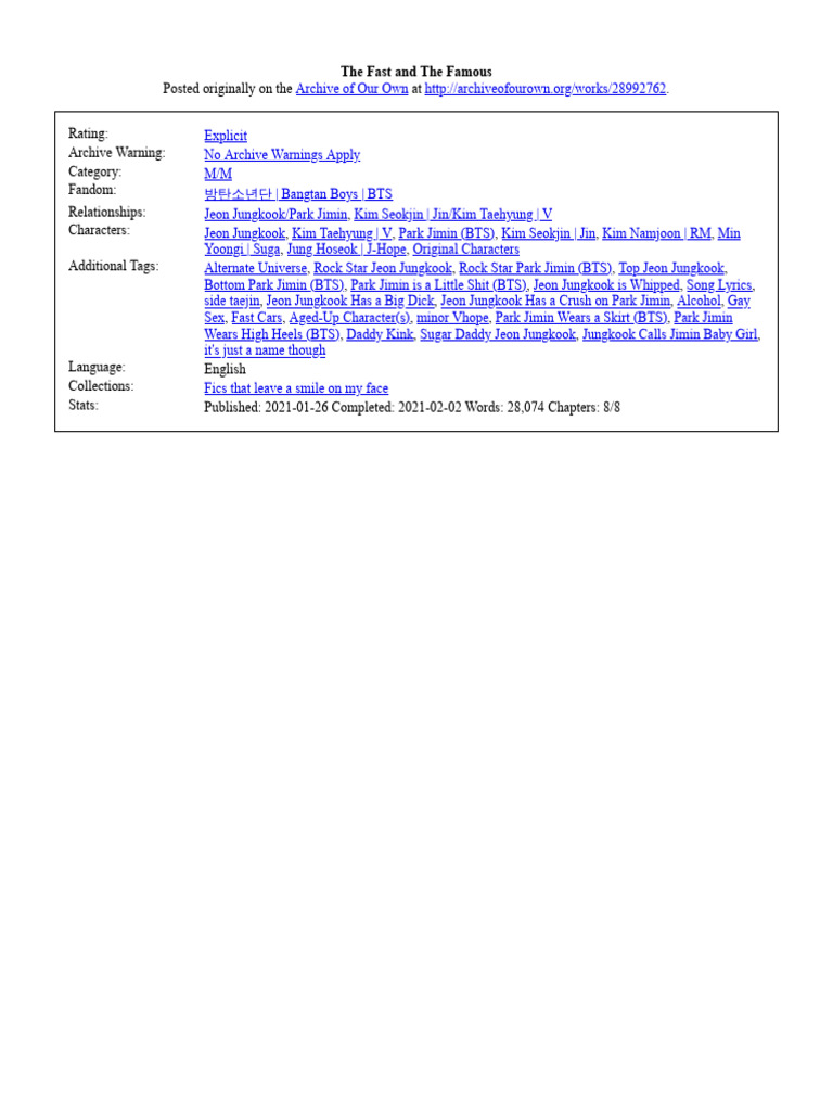 The_Fast_and_The_Famous | PDF