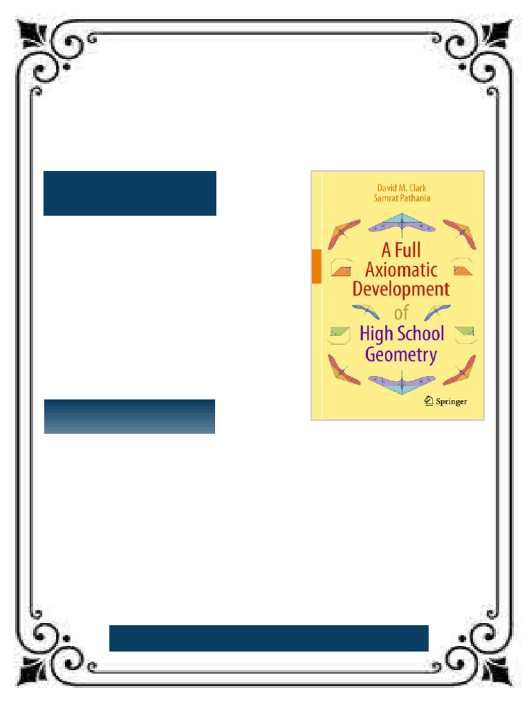 A Full Axiomatic Development of High School Geometry 1st Edition David M. Clark eBook instantly ...