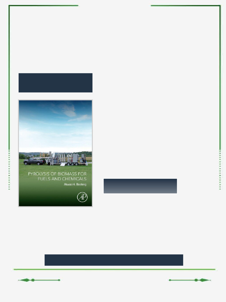 Pyrolysis of Biomass for Fuels and Chemicals 1st Edition Akwasi A ...