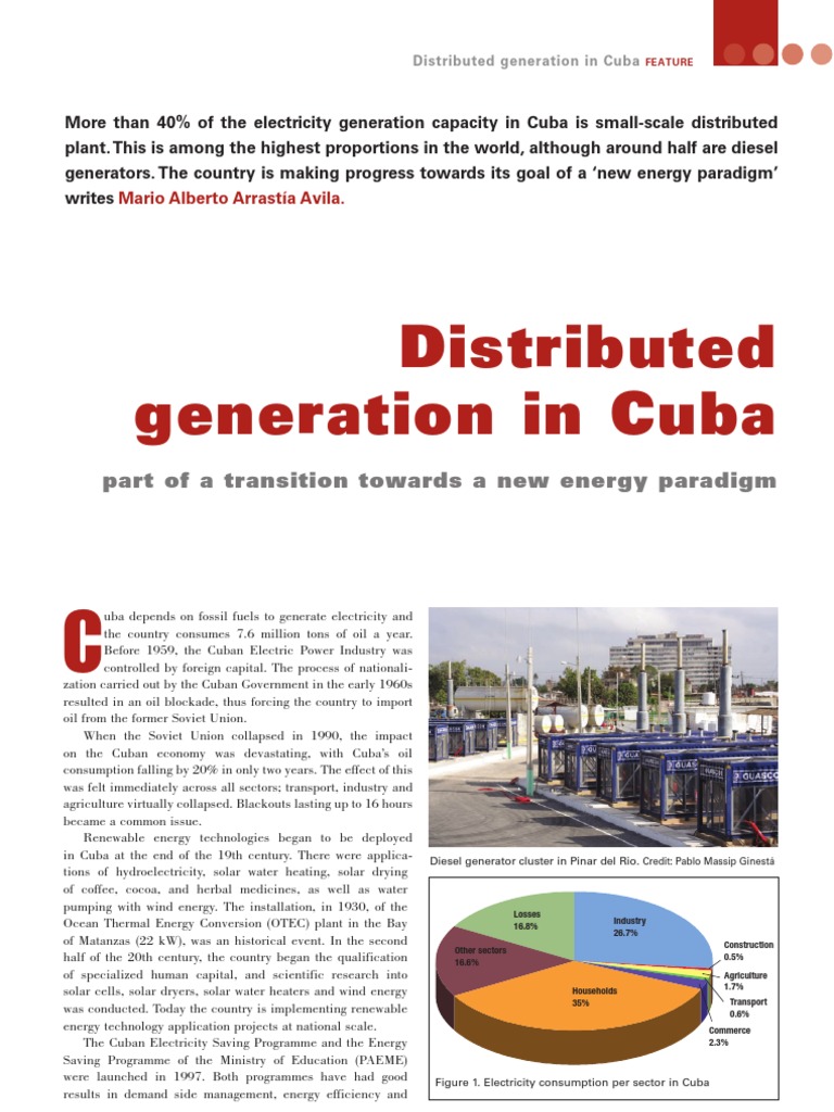 Distri Generation Cuba | PDF | Distributed Generation | Electricity ...