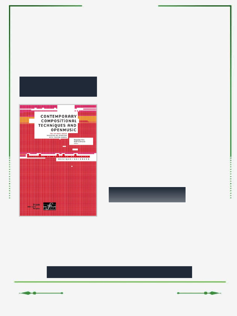 Contemporary compositional techniques and OpenMusic Rozalie Hirs ebook synced pdf | PDF