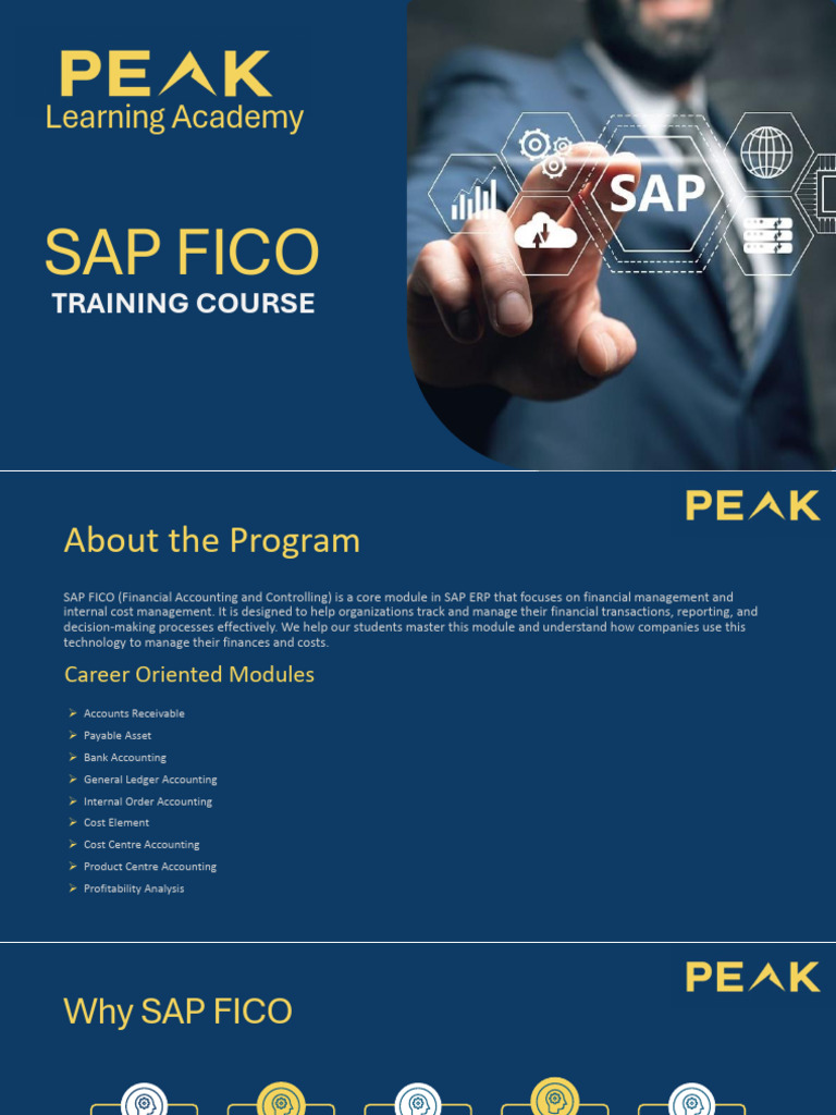SAP FICO Training Course Overview | PDF | Business | Business Economics
