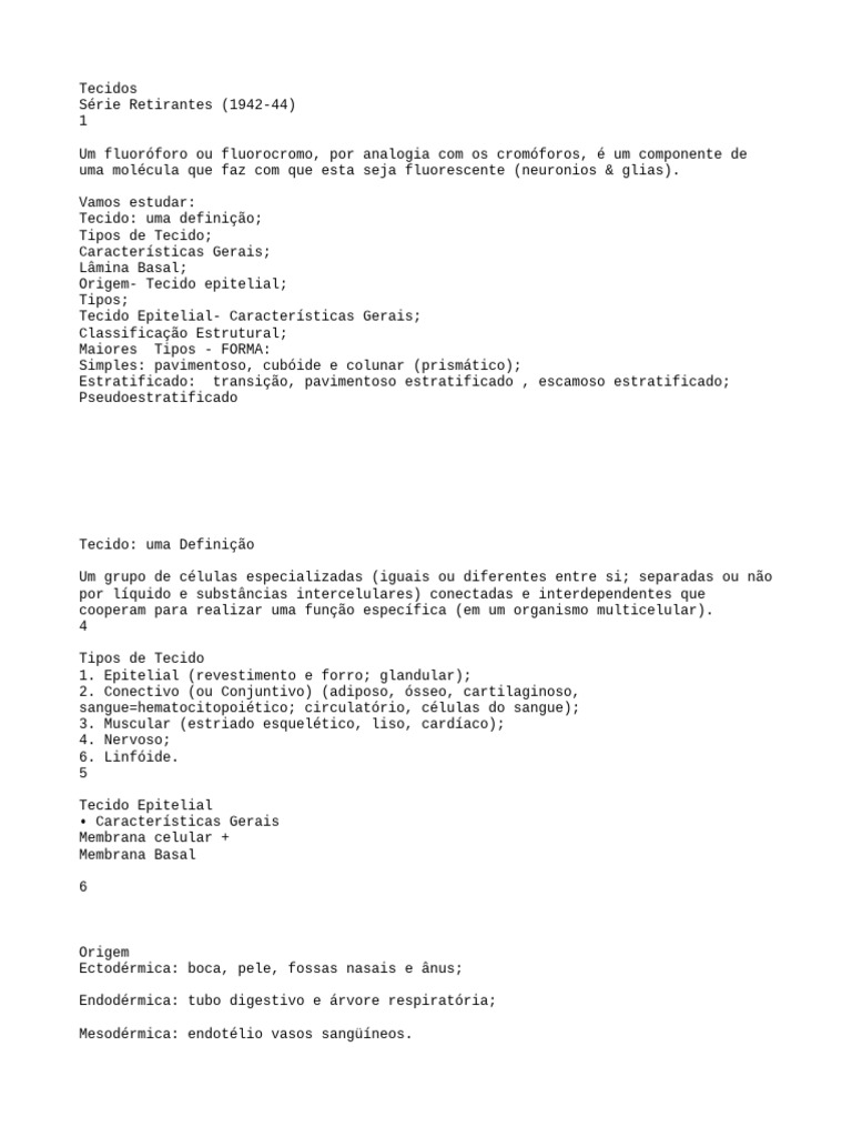 1. Tec. Epitelial .pptx | PDF | Tecido (Biologia) | Epitélio