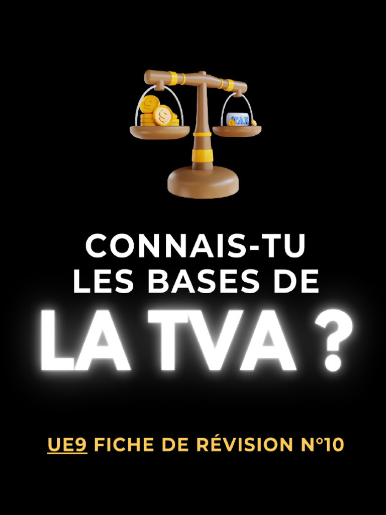 Fiches de r Vision Les Bases de La TVA 1741398329 | PDF