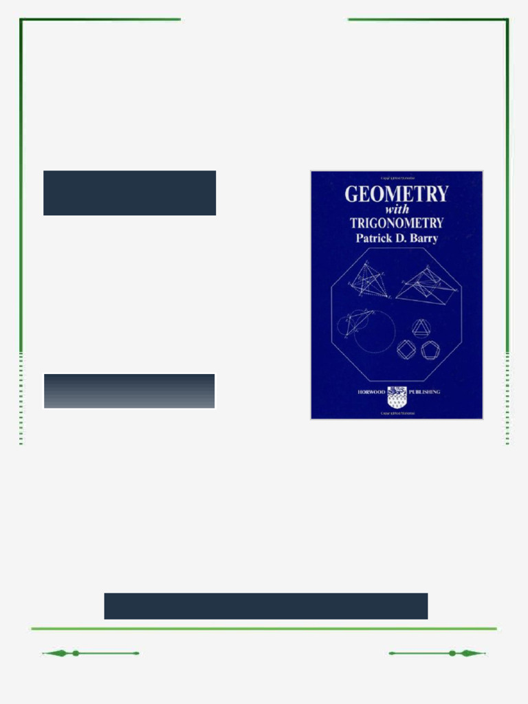 Geometry with Trigonometry 1st Edition P.D. Barry (Auth.) ebook newly ...