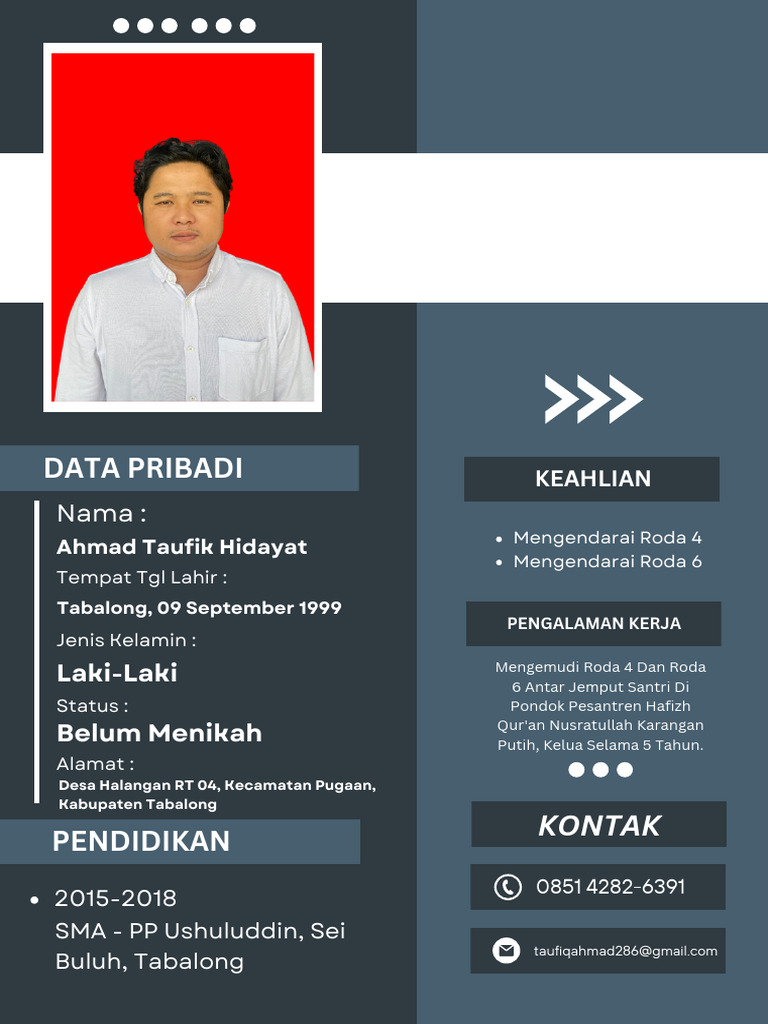 Profil Ahmad Taufik Hidayat | PDF