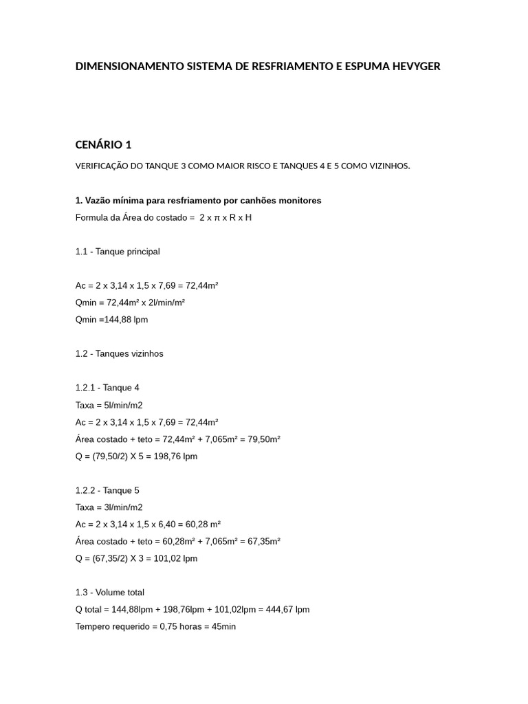 calculo espuma | PDF | Geociências