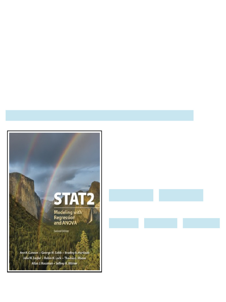 Solution Manual for STAT2, 2nd Edition, Ann Cannon, George W. Cobb ...