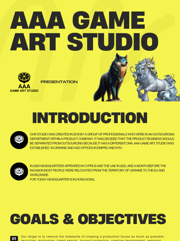 AAA Game Art Studio Presentations 4-09-2024 | PDF