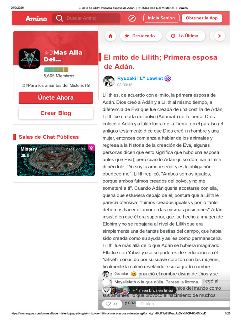 Mito de Lilith: Primera esposa de Adán | PDF | Lilith | Víspera