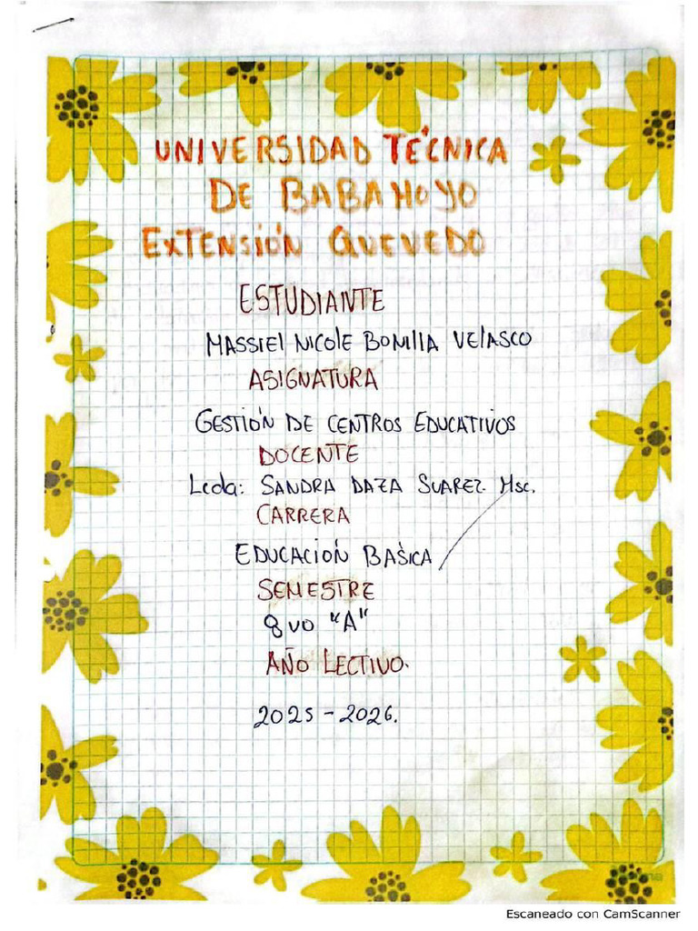 Tarea # 2. Escriba Las Siglas de Educación en El Contexto Ecuatoriano. (6) | PDF