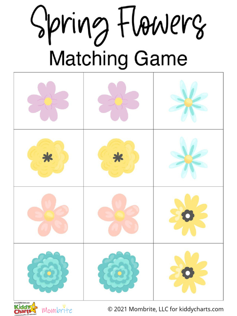 Spring Memory Matching Games | PDF