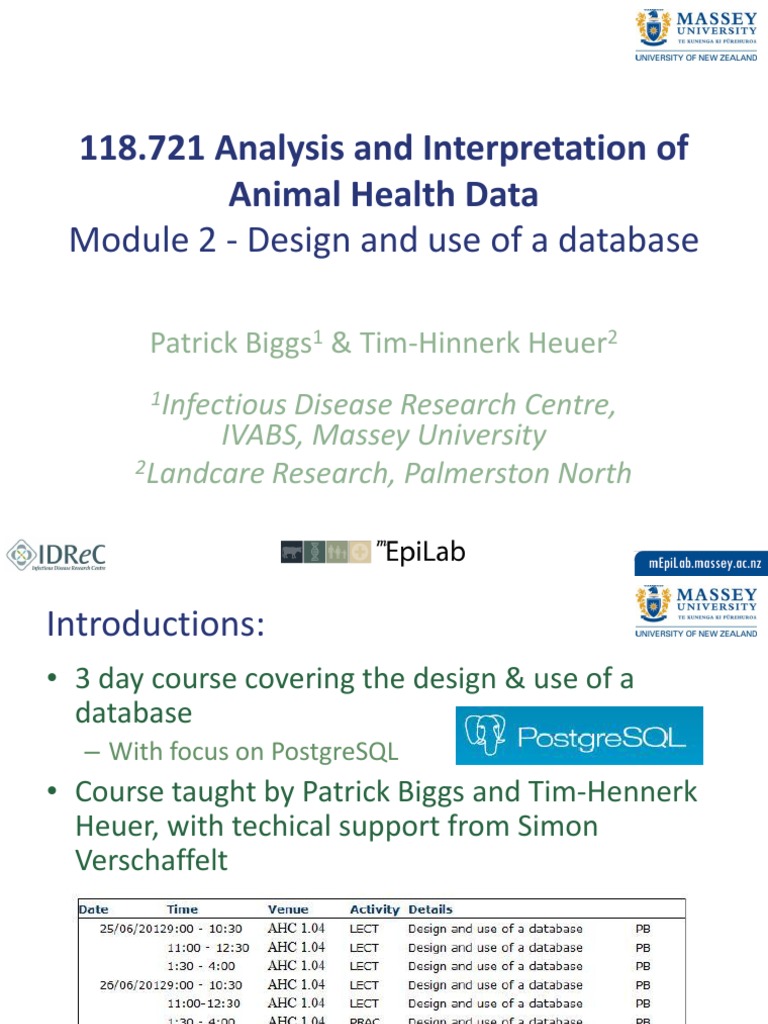 118.721 Analysis and Interpretation of Animal Health Data | PDF ...