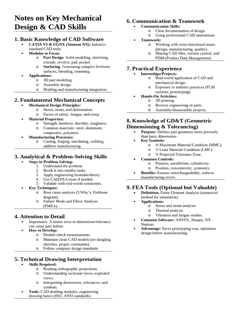 Motherson Test Notes | PDF | Deformation (Engineering) | Technical Drawing