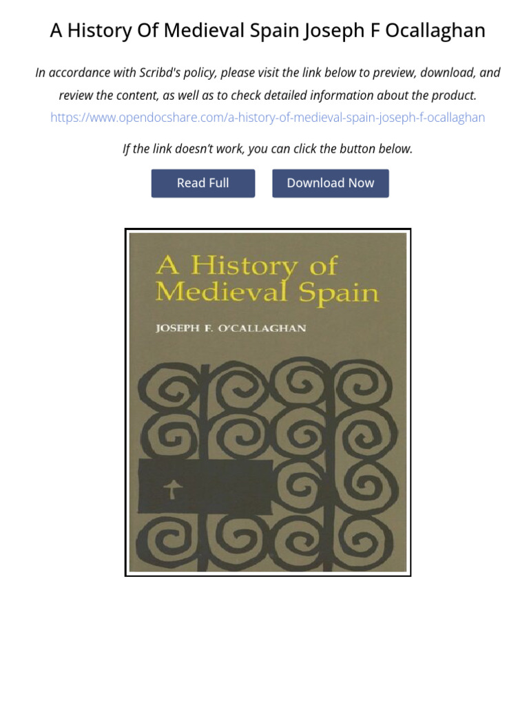 A History Of Medieval Spain Joseph F Ocallaghan | PDF | Punic Wars | Spain