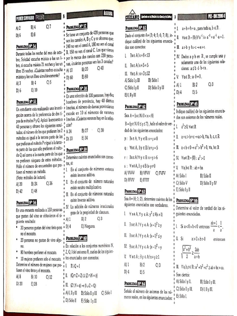 algebra a3 | PDF