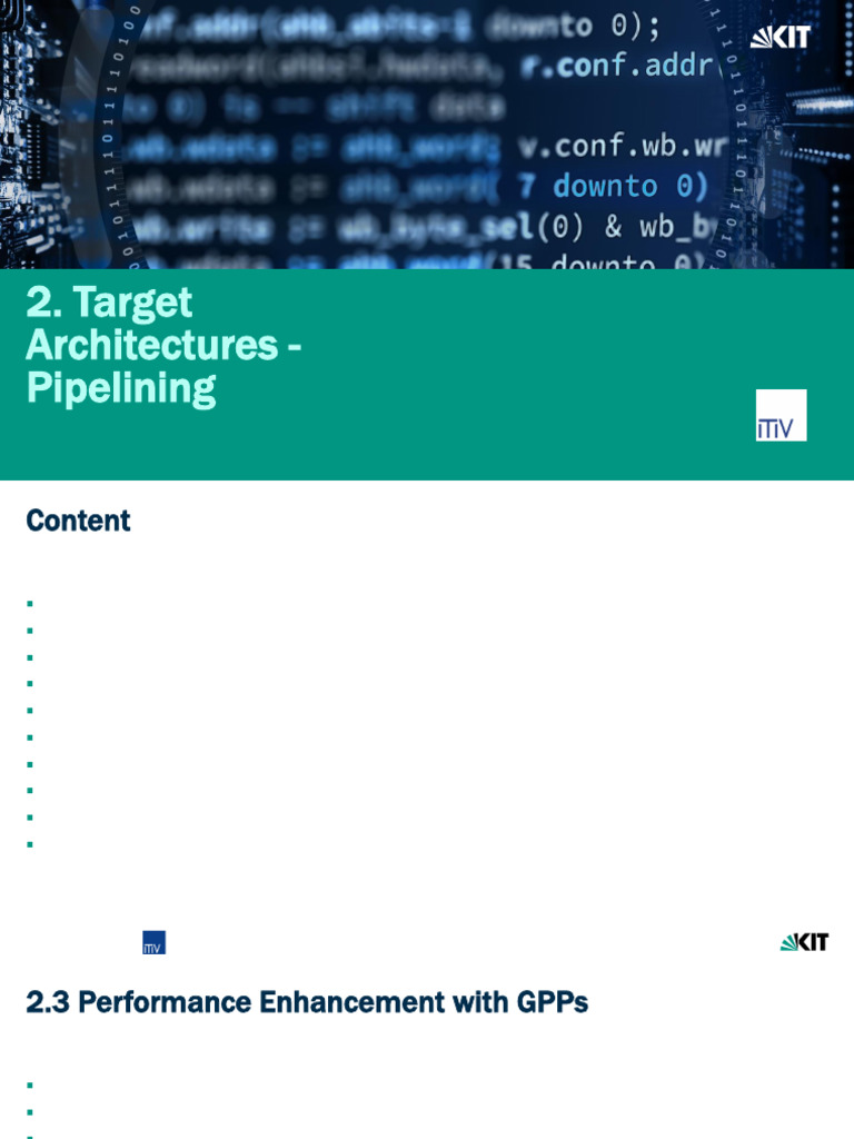 HSC 2 3 1 Target Architectures Pipelining | PDF | Central Processing ...