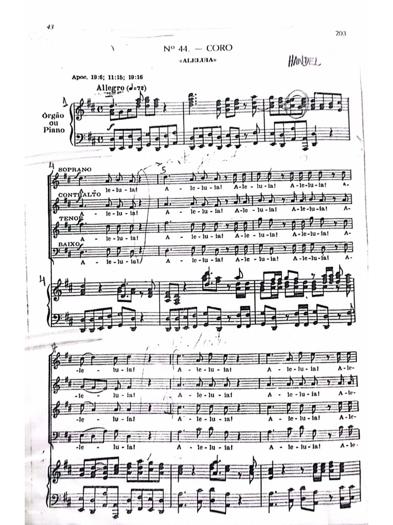 aleluia_Handel_JUERP | PDF
