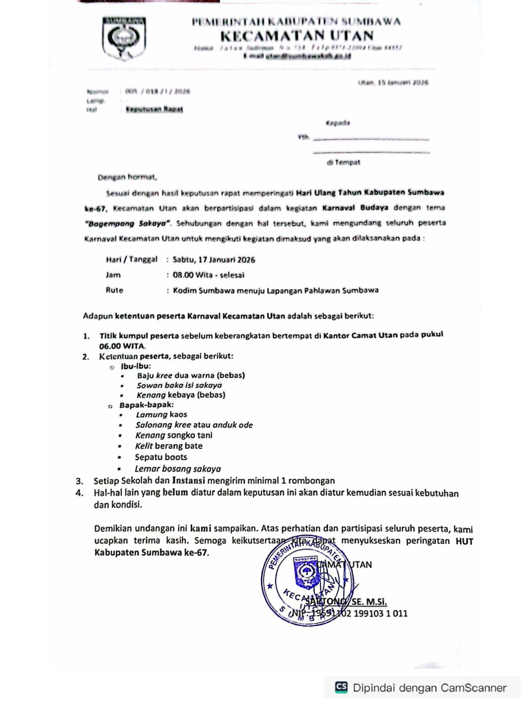 Undangan Karnaval | PDF