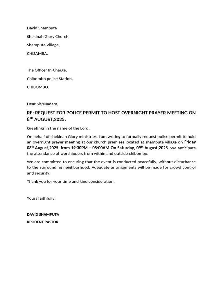 Police Permit | PDF