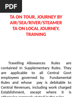 Central Govt TA Rules Overview | PDF