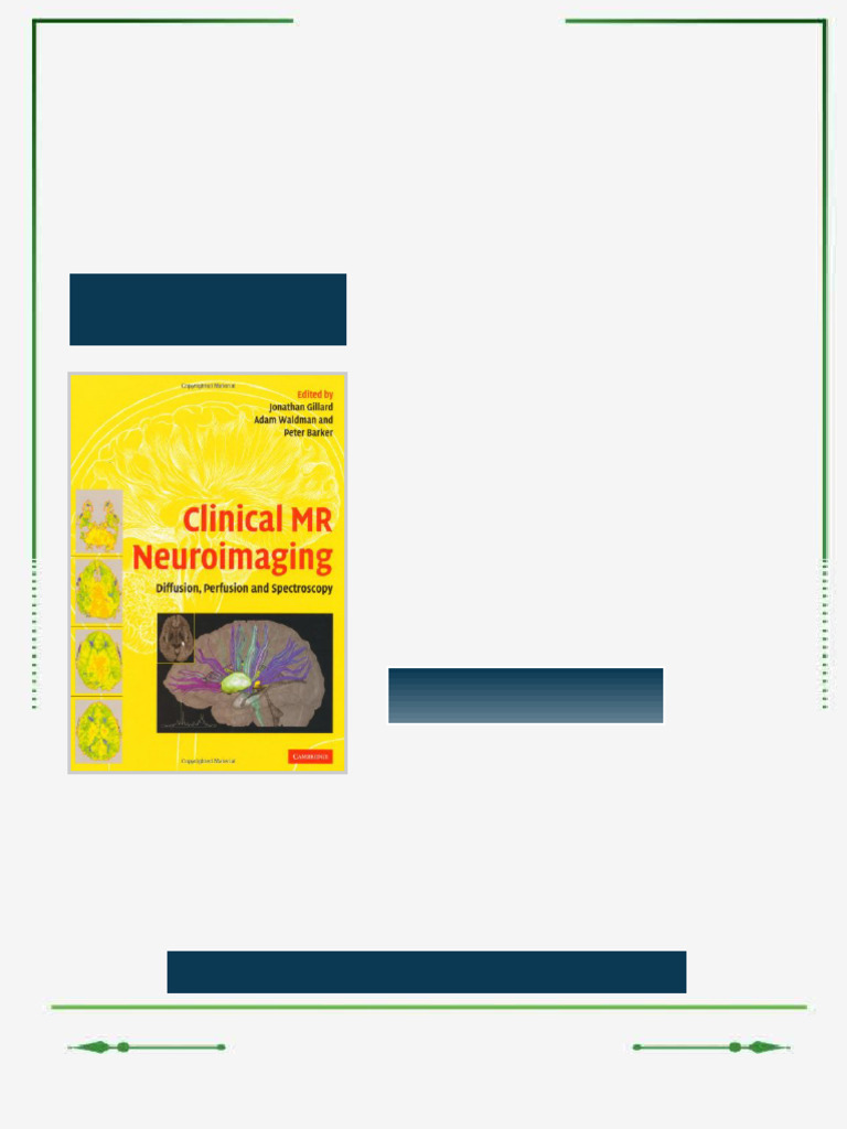 Clinical MR Neuroimaging Diffusion Perfusion and Spectroscopy 1st ...