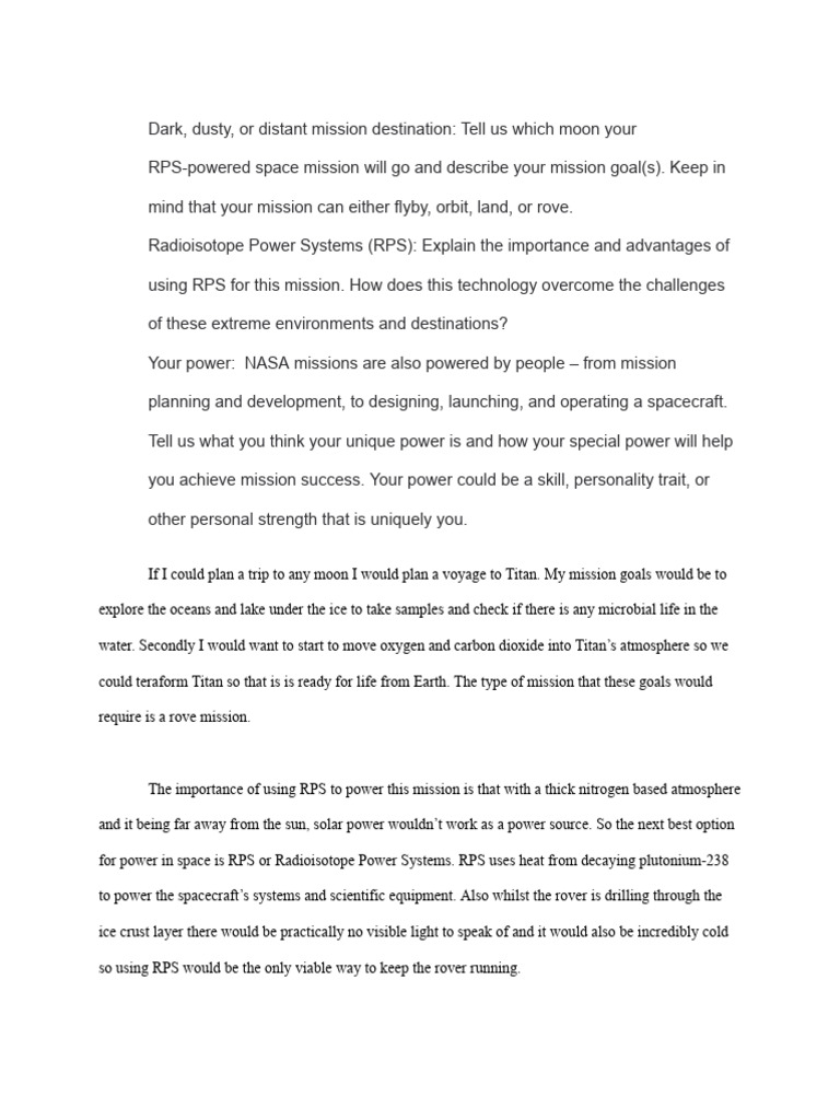 Dark, dusty, or distant mission destination_ Tell us which moon your ...