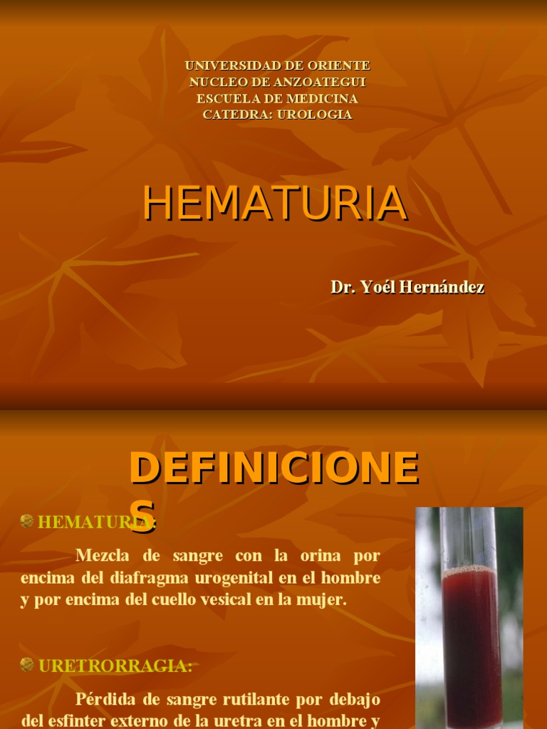 Hematuria | PDF | Sistema urinario | Anatomia animal