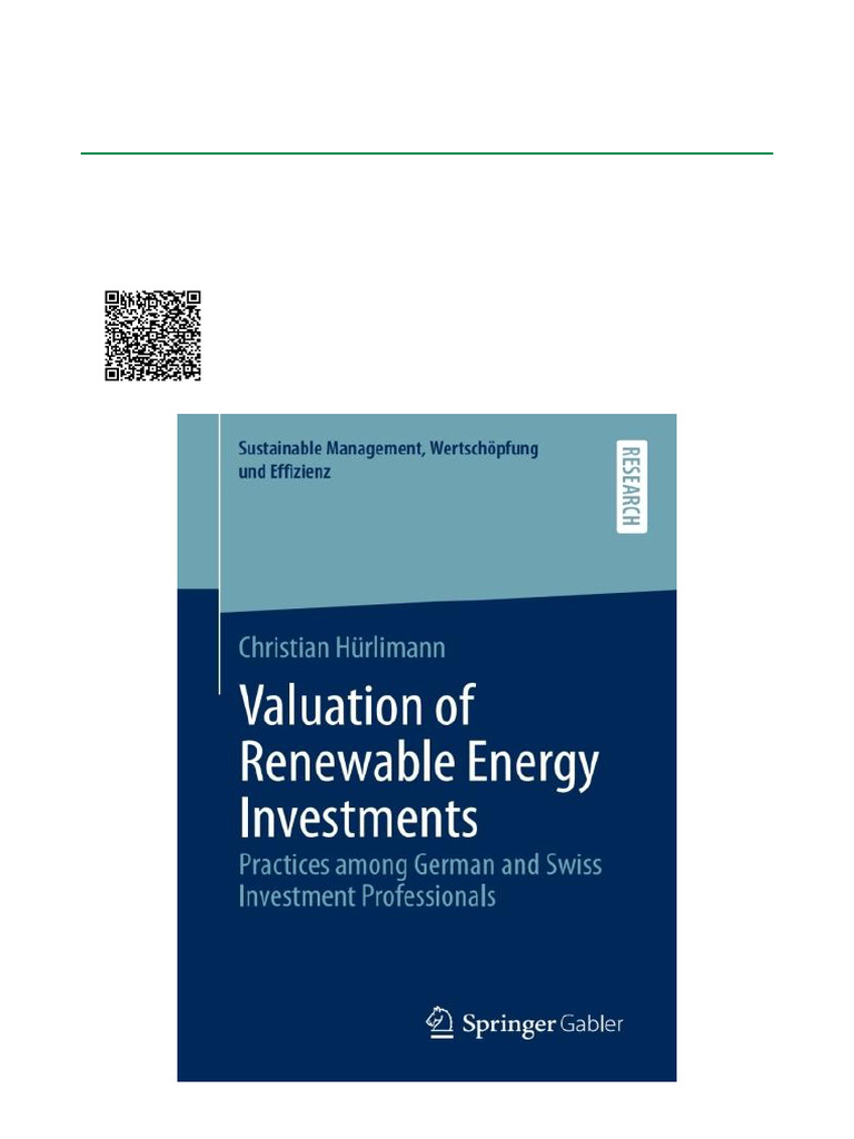 Valuation of Renewable Energy Investments Practices among German and ...