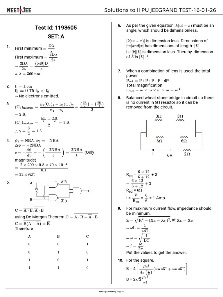 II_PU_JEEGRAND_TEST_16_01_26-A-Solution-1768554269 | PDF | Redox ...