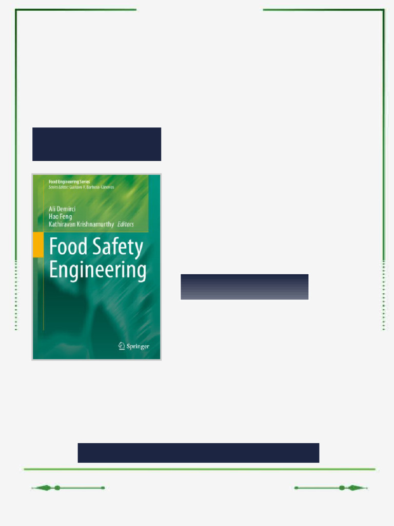 Food Safety Engineering Ali Demirci eBook premium clarity edition | PDF